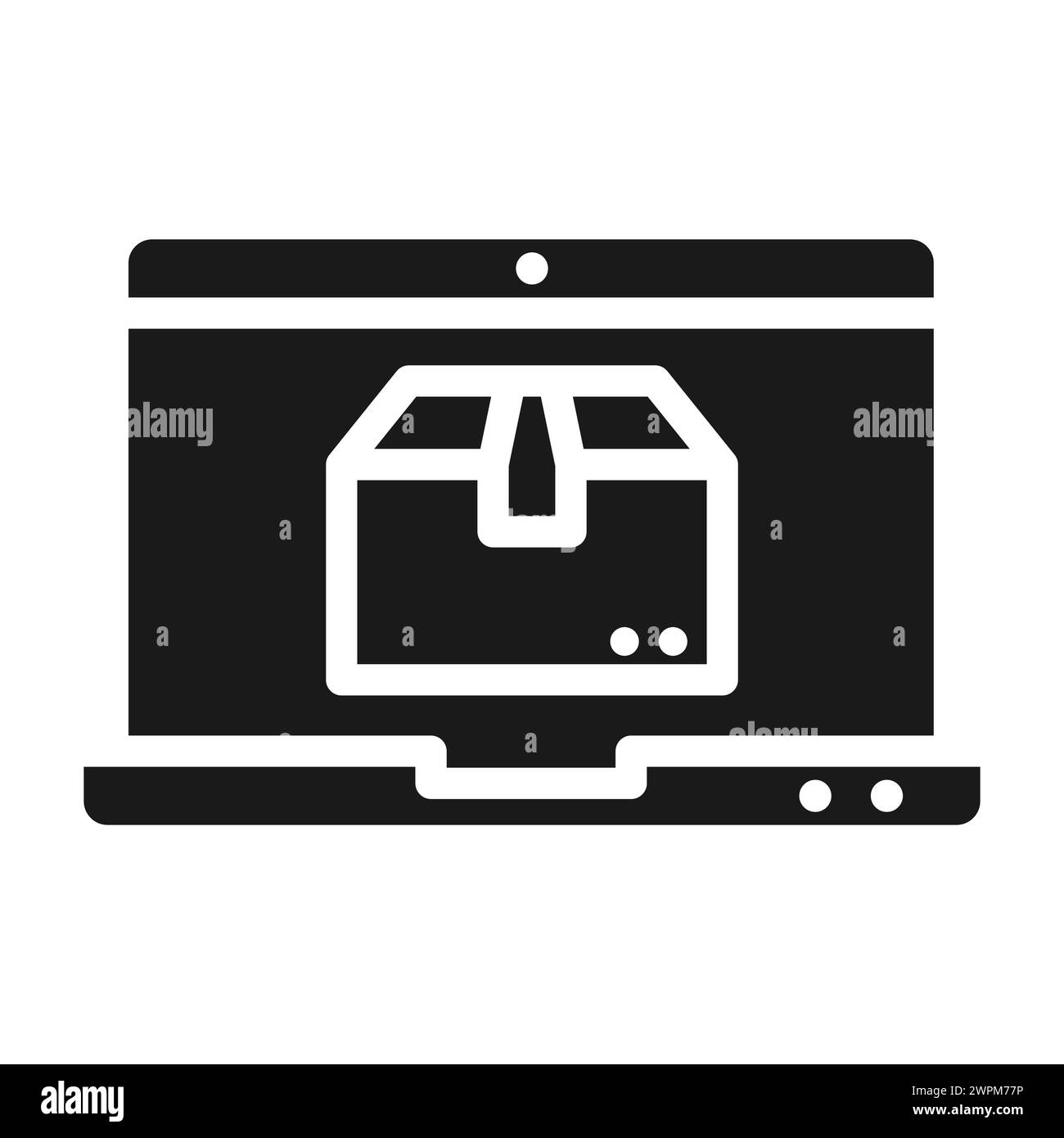 Blue line delivery tracking icon hi-res stock photography and images ...