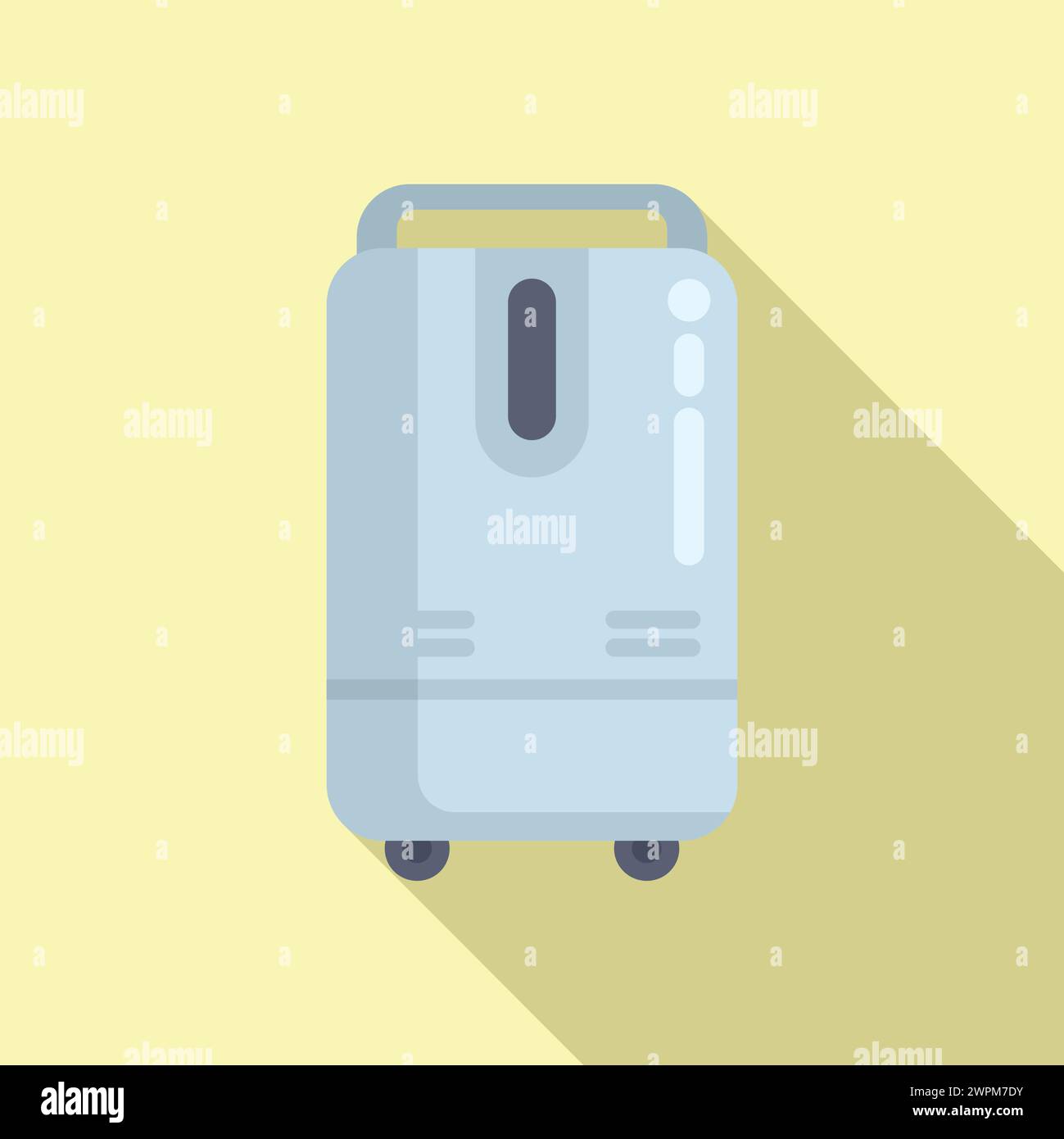 Mobile oxygen treatment icon flat vector. Therapy care. Air clinic ...