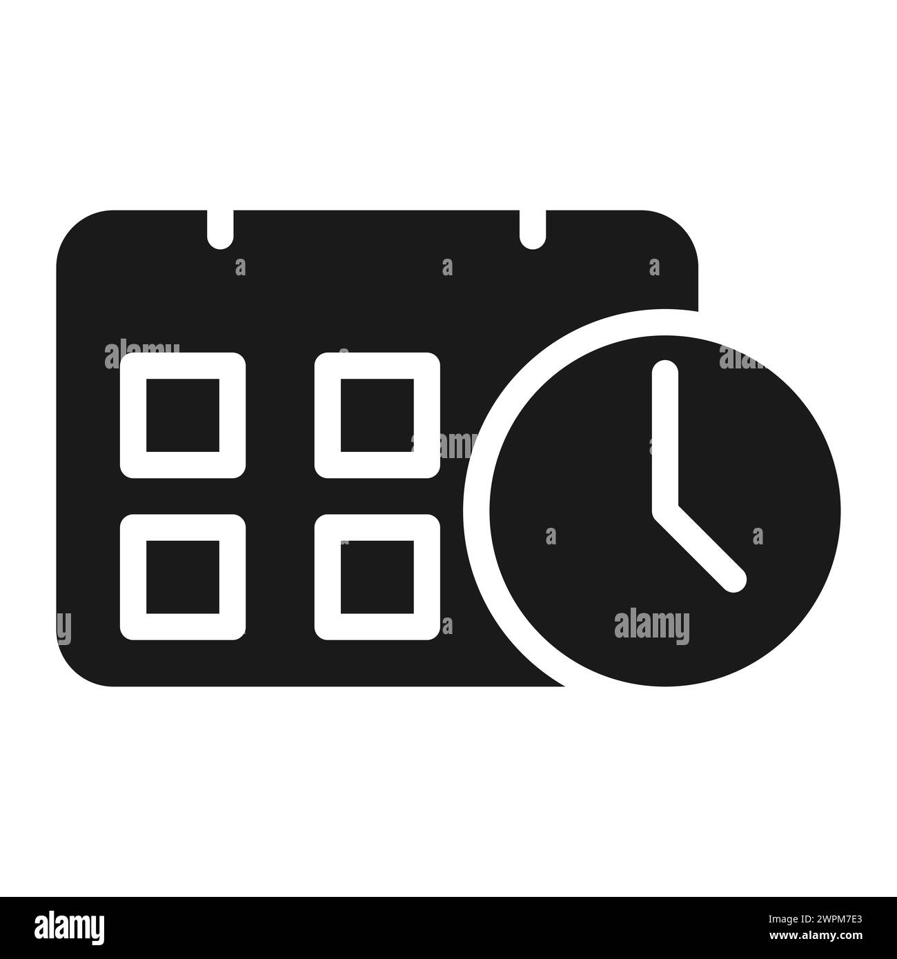 Date time icon hi-res stock photography and images - Alamy