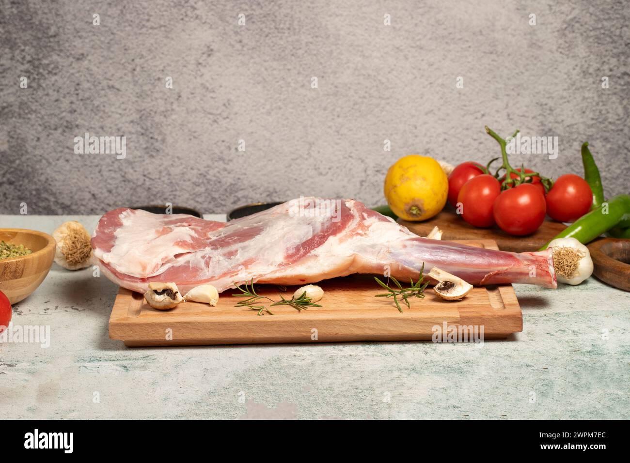 Goat meat shoulder hi-res stock photography and images - Alamy