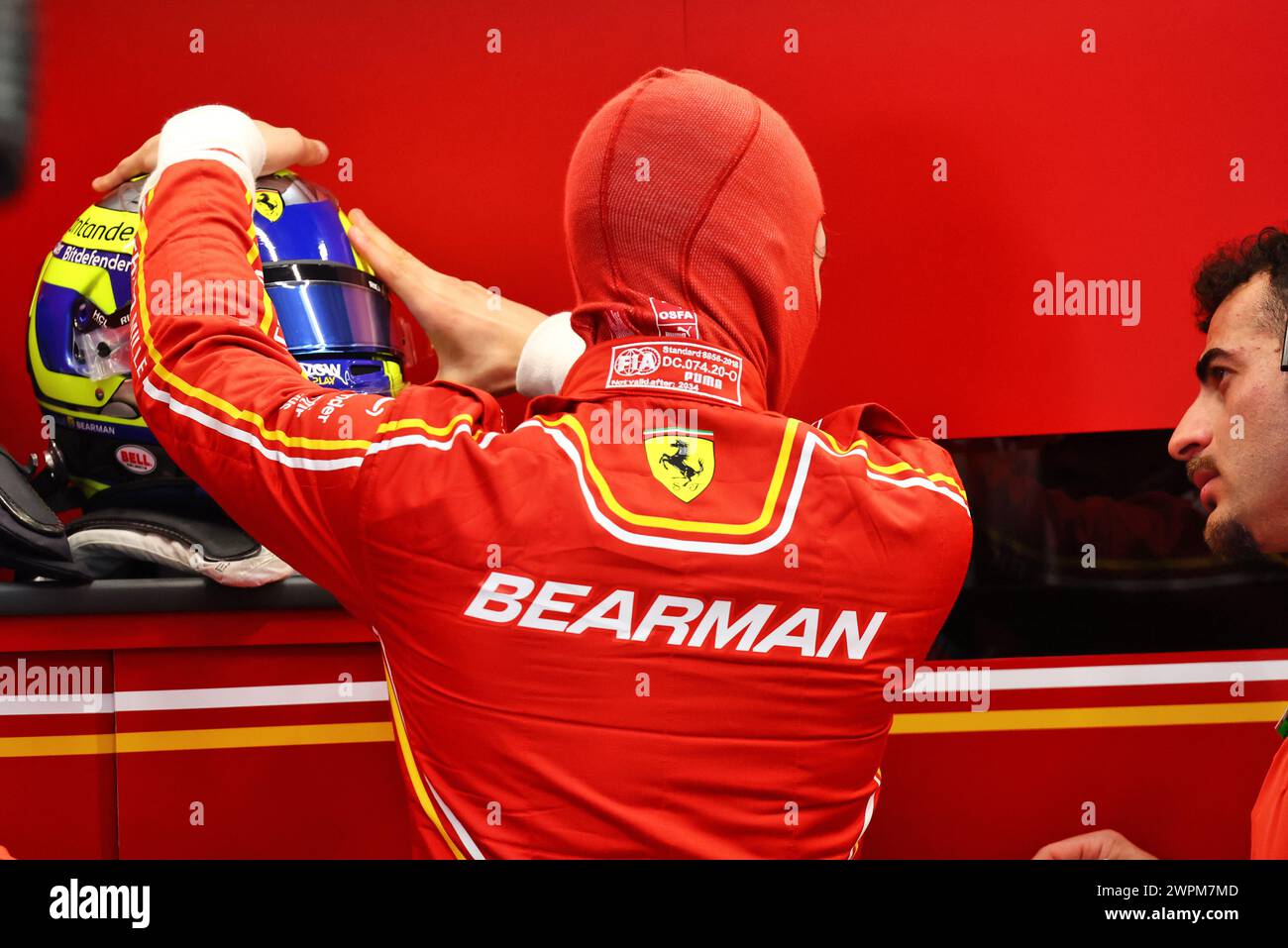 Jeddah, Saudi Arabia. 08th Mar, 2024. Oliver Bearman (GBR) Ferrari ...