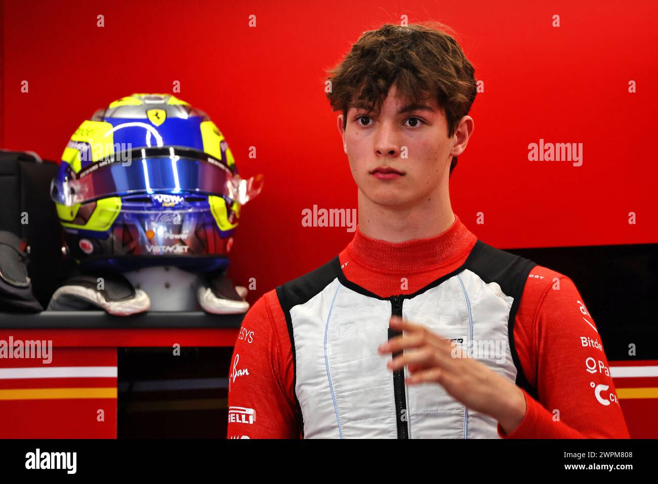 Jeddah, Saudi Arabia. 08th Mar, 2024. Oliver Bearman (GBR) Ferrari ...