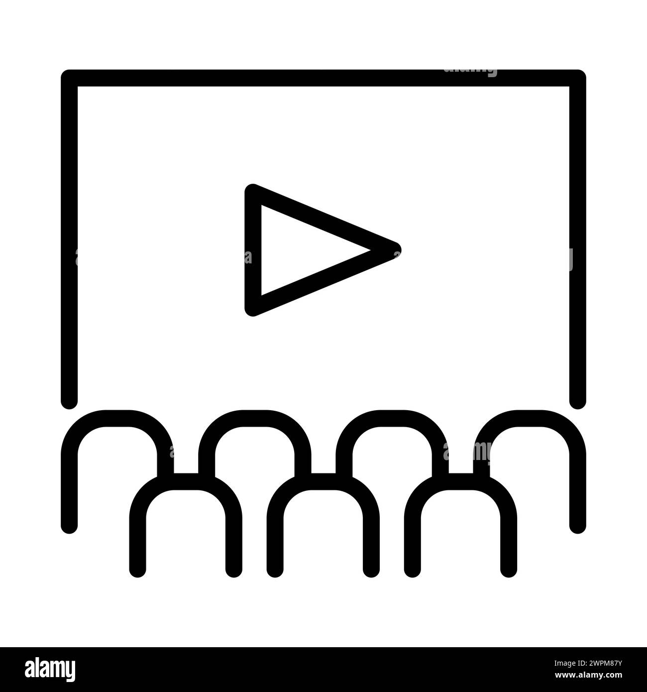 Cinema audience Cut Out Stock Images & Pictures - Alamy