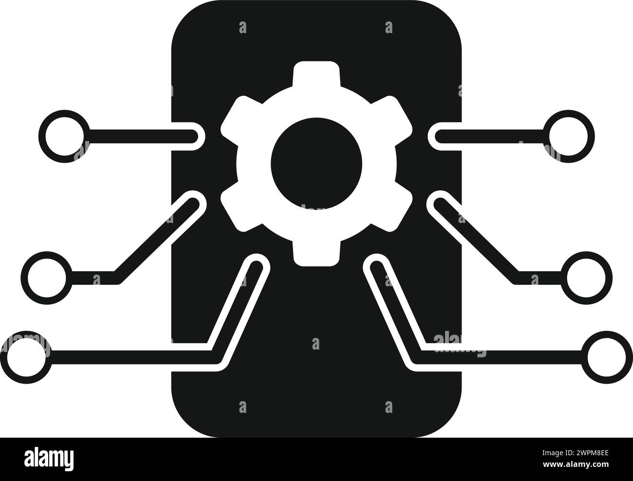 Cog overview icon simple vector. Memory dual machine. Cog tech storage Stock Vector Image & Art ...