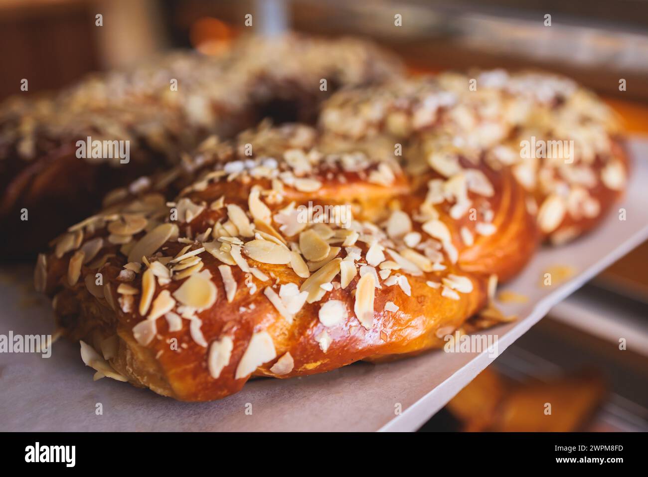 Tsoureki, Traditional Greek Easter Bread, greek freshly baked cake in ...