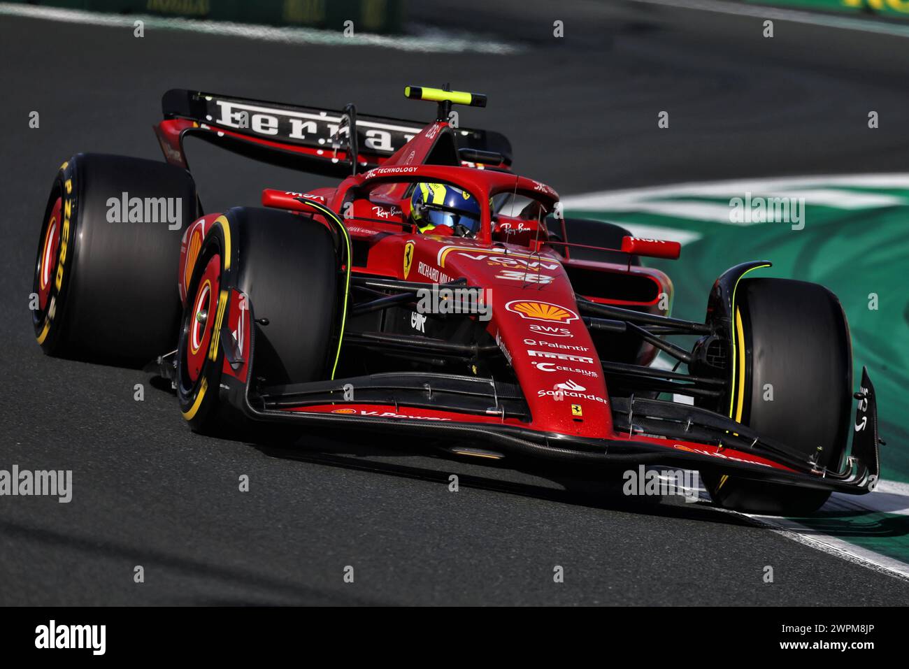 Jeddah, Saudi Arabia. 08th Mar, 2024. Oliver Bearman (GBR) Ferrari SF ...