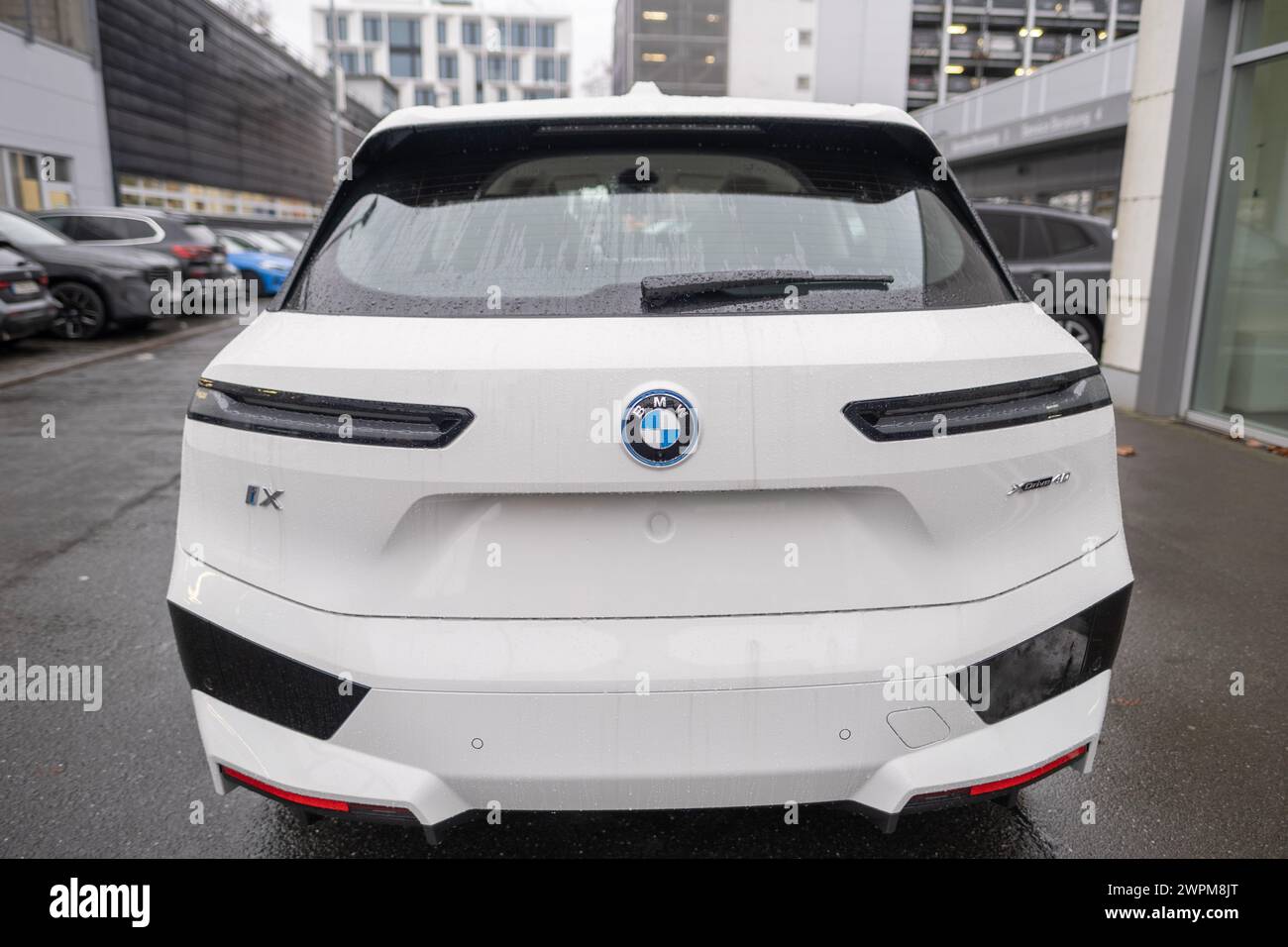 BMW iX xDrive mid-size electric crossover car, German manufacturer BMW ...