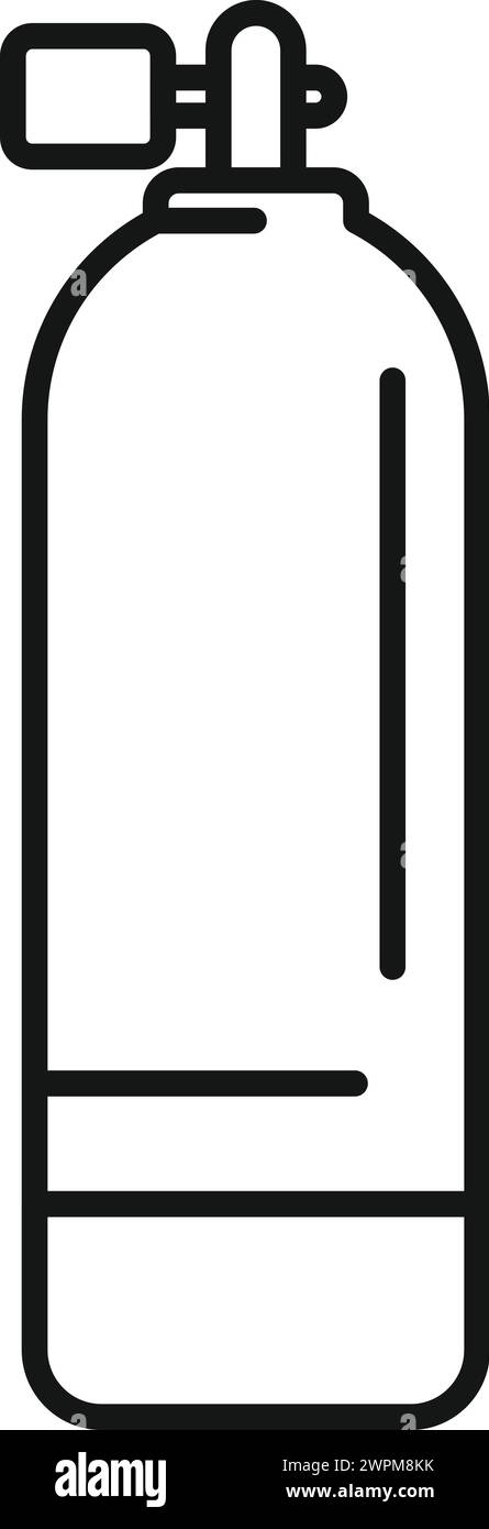 Oxygen balloon icon outline vector. Medical doctor aid. Mobile ...