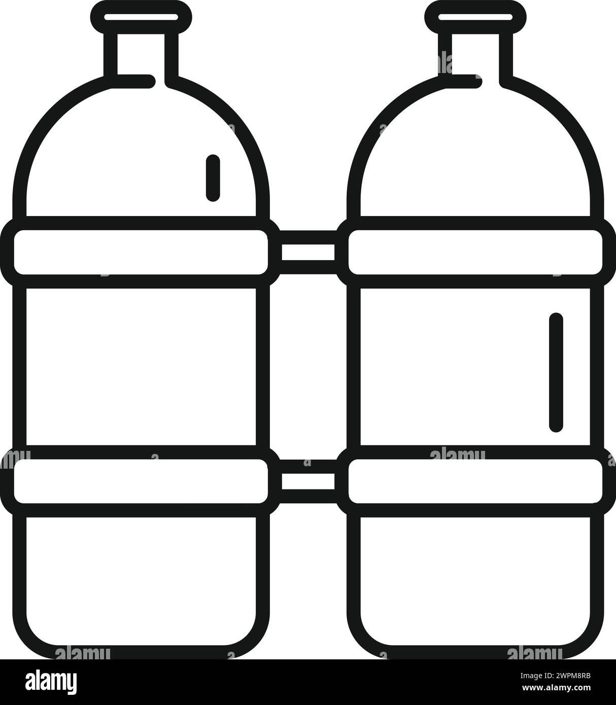 Medical oxygen balloons icon outline vector. Air clinic device ...
