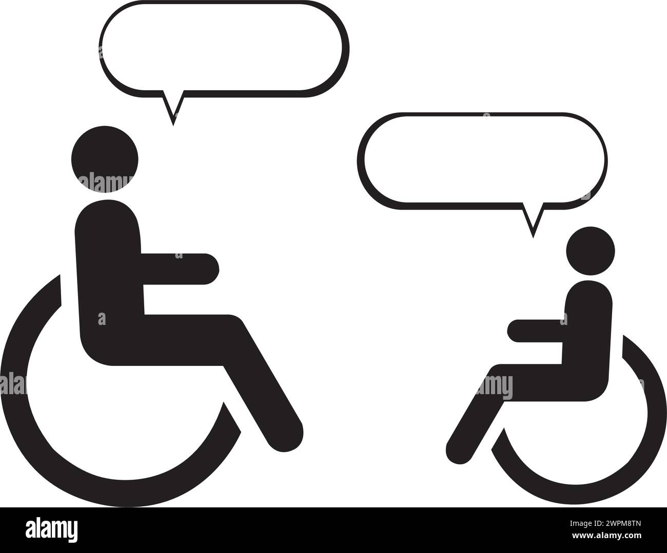 Disable conversation Stock Vector Images - Alamy