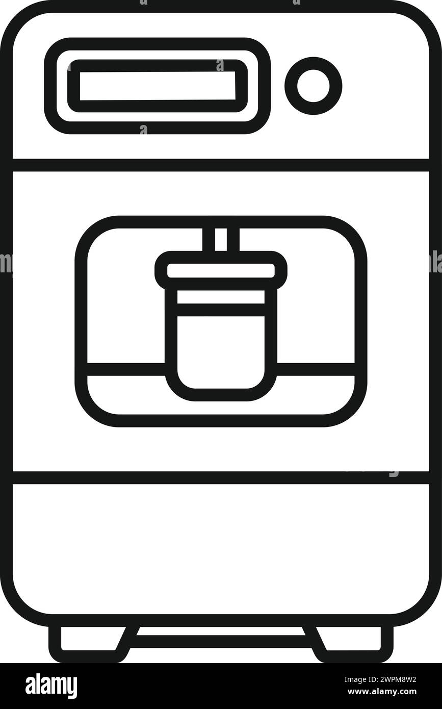 Nasal concentrator icon outline vector. Flow care nasal. Apparatus gear ...