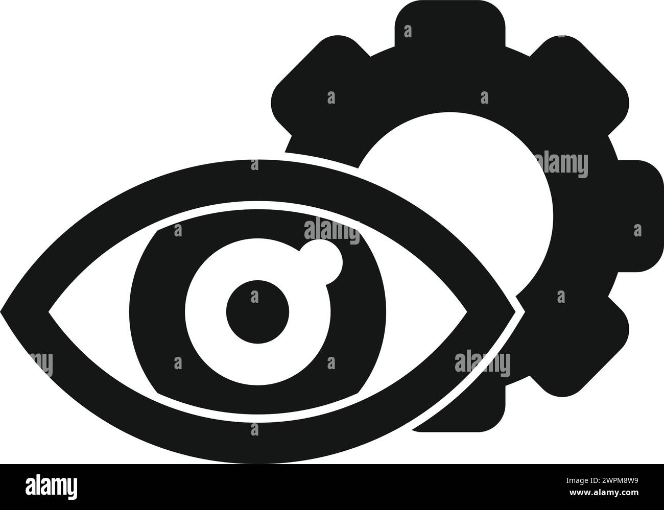 Eye care cog icon simple vector. Random access. Capacity camera module ... Eye care cog icon simple vector. Random access. Capacity camera module ...