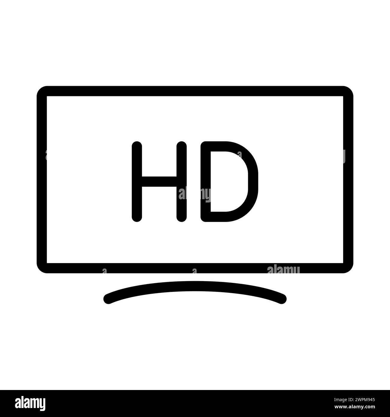 Tv outline hi-res stock photography and images - Alamy