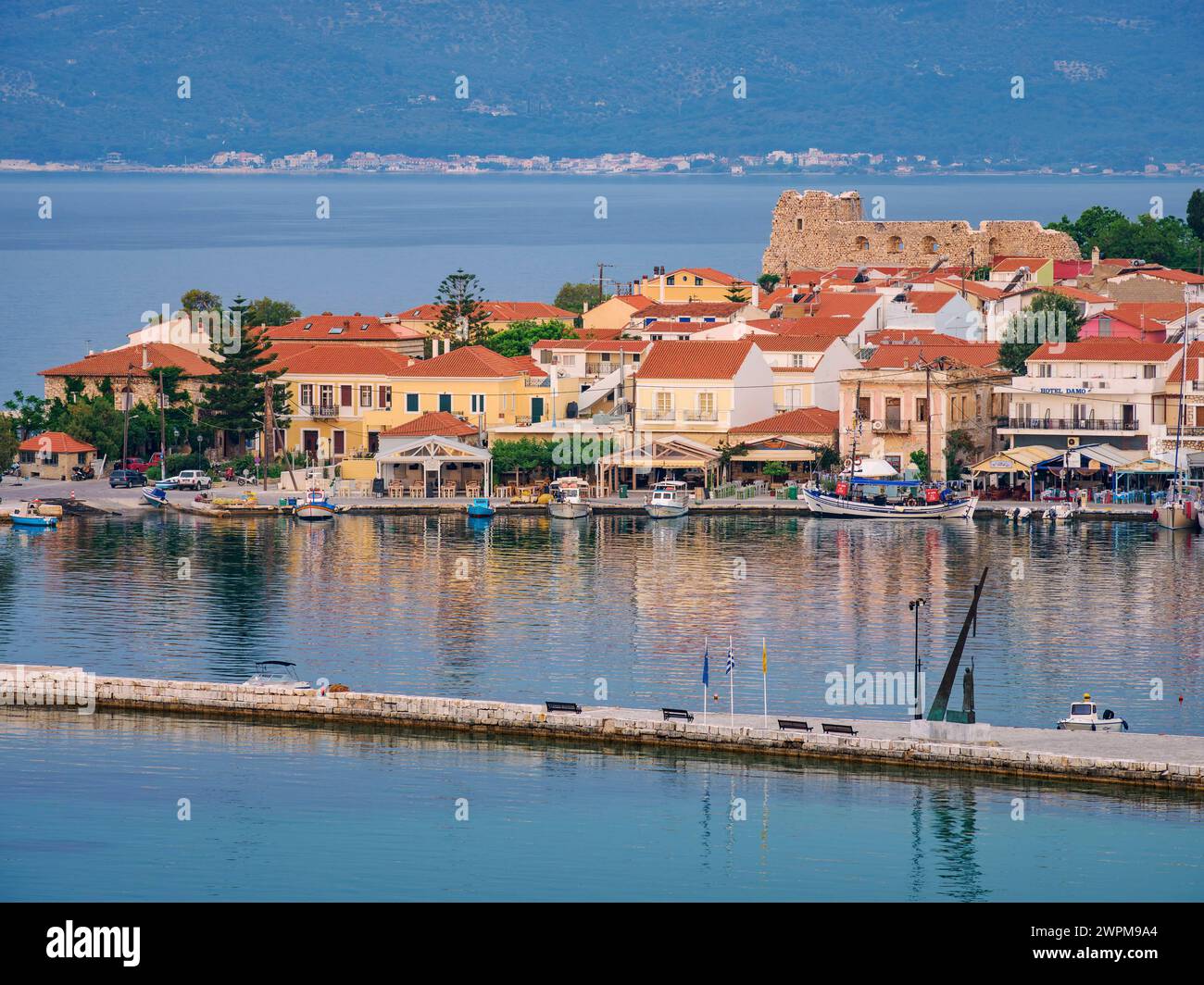 Port of Pythagoreio, elevated view, Samos Island, North Aegean, Greek ...