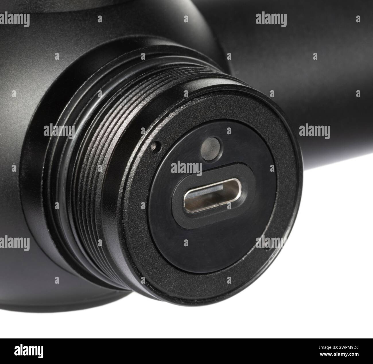 Night vision rifle sight's slot to charge it up and use for thermal ...