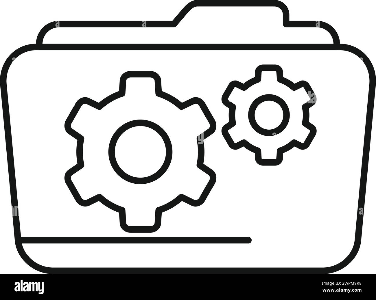 Folder machine tech icon outline vector. Camera power source. Random access Stock Vector Image ...