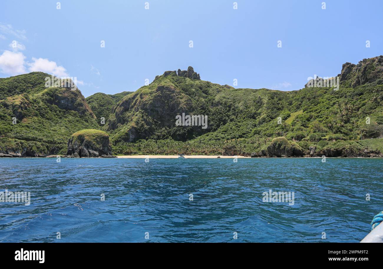 Batan, Philippines. Mar 8, 2024: Batanes cliffs provide natural defense ...