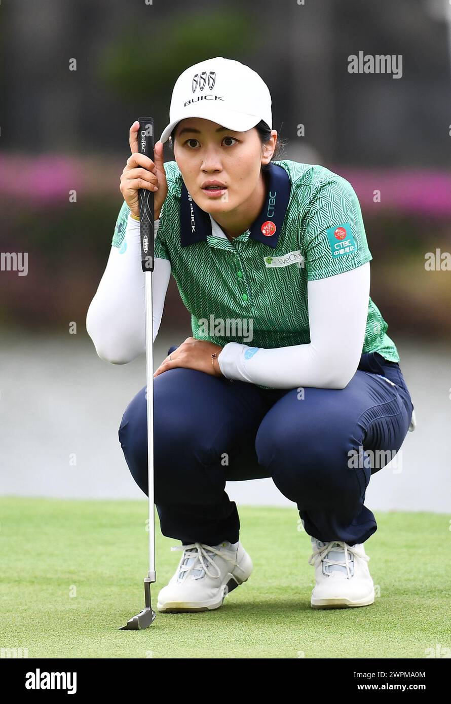 Lingshui, China's Hainan Province. 8th Mar, 2024. Lin Xiyu of China ...