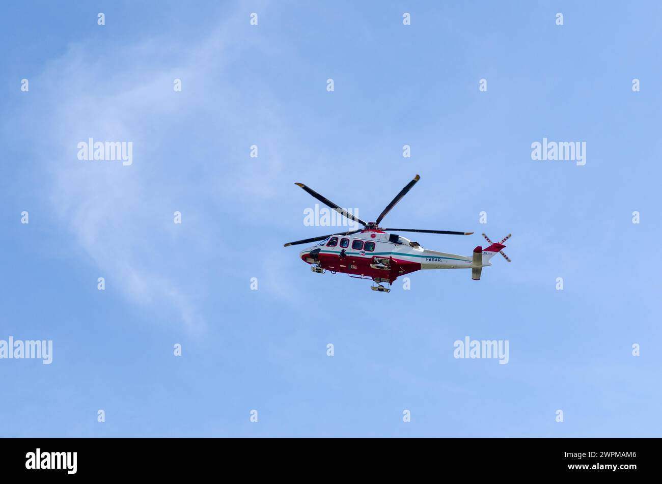 hospital emergency helicopter in flight, emergencies and rescue at any ...