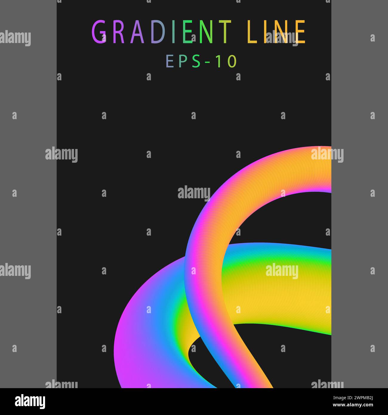 A dynamic form of color mixing. The colorful gradient design creates ...