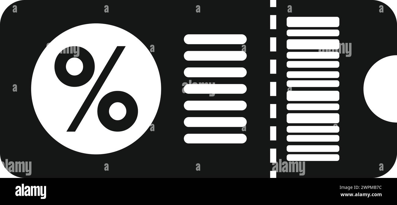 Sale percent card icon simple vector. Price sale tag. Rebate social ...