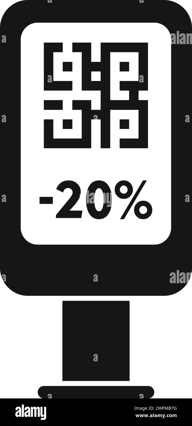 Sale street billboard icon simple vector. Reduction store. Ticket event ...