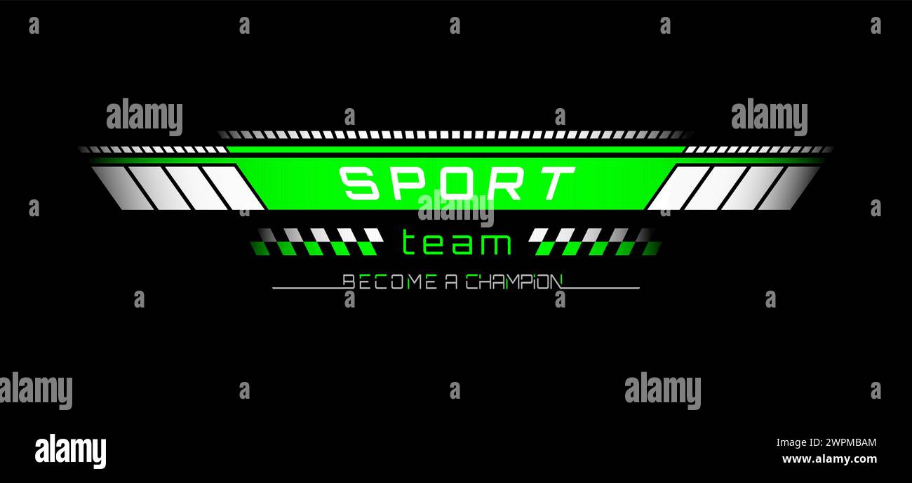 Racing. A sample of the design of the team of racers, fans. A template ...