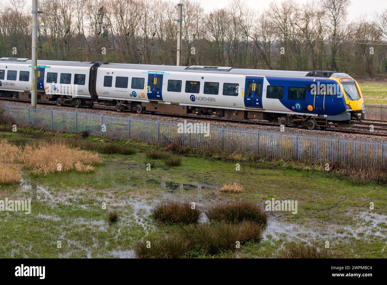 Northern Rail Class 195 class diesel multiple-unit passenger train from ...