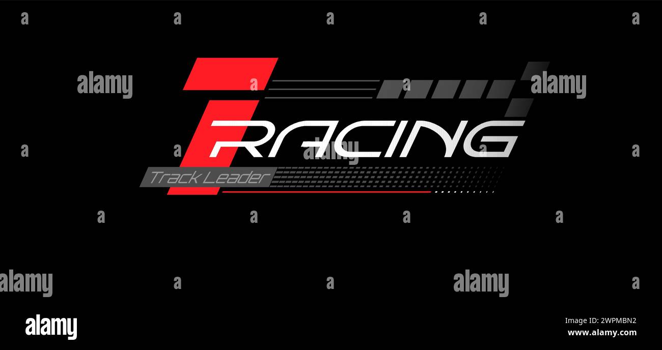 Racing. A sample of the design of the team of racers, fans. A template ...