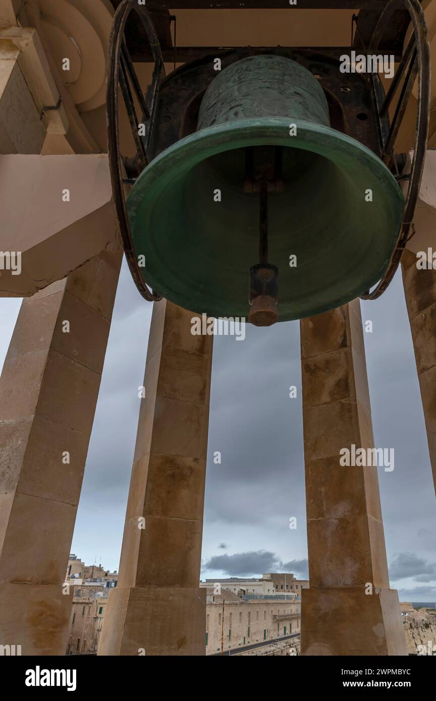 Detail of the Siege Bell War Memorial, Valletta, Malta Stock Photo - Alamy