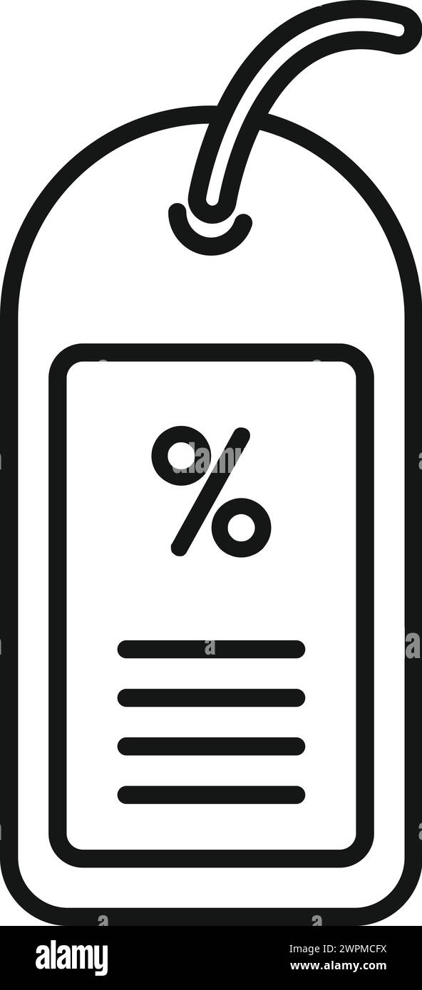 Discount qr code icon outline vector. Promotion percent. Price sale tag ...