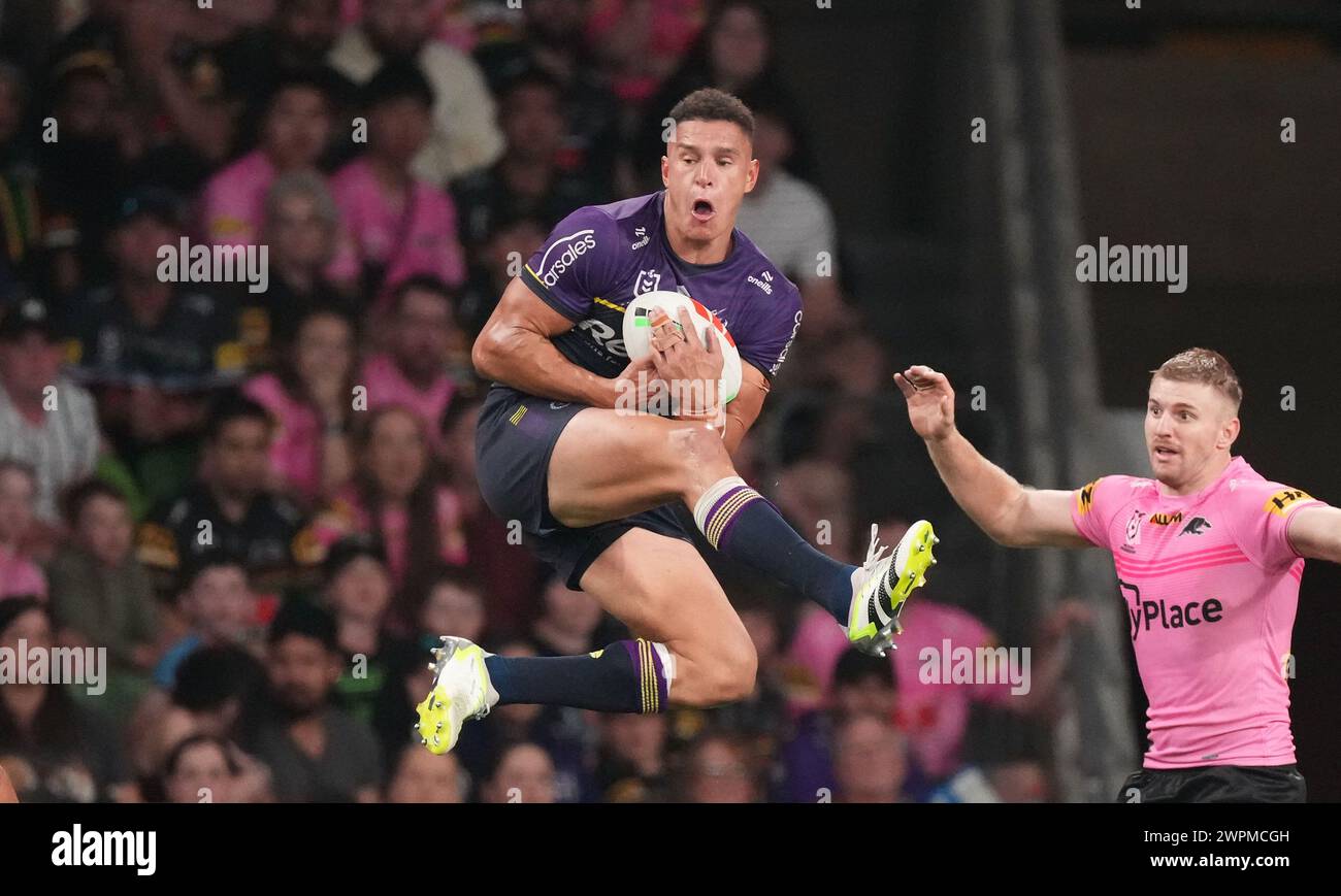 Melbourne, Australia. 08th Mar, 2024. Will Warbrick of the Melbourne ...
