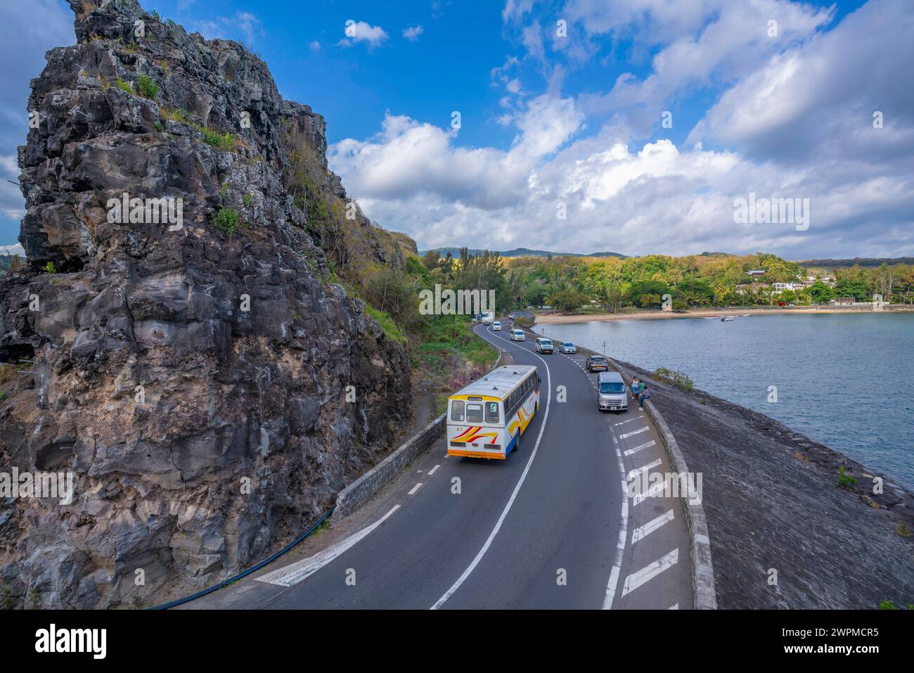 View of Baie du Cap from Maconde Viewpoint, Savanne District, Mauritius ...
