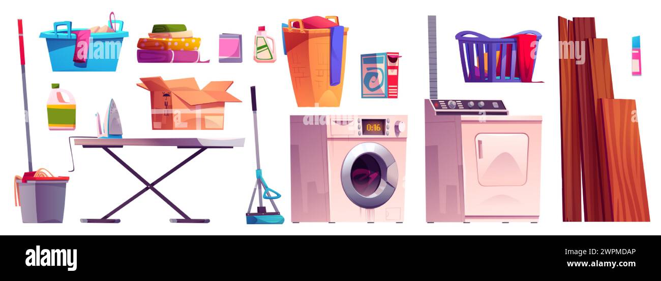 Washing clothes on washing board Stock Vector Images - Alamy