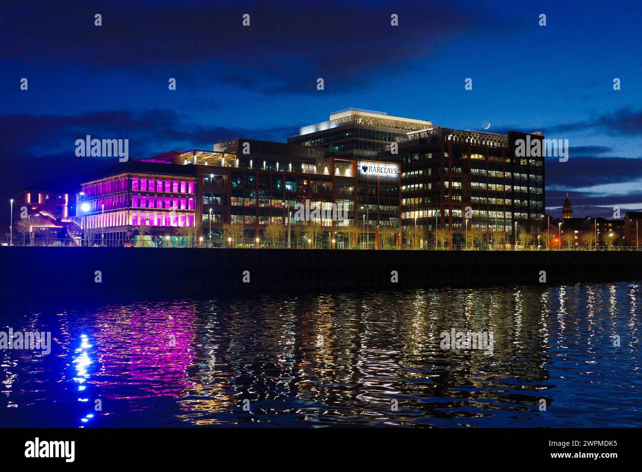 Glasgow Scotland: 11th Feb 2024: exterior Barclays Clyde Place with ...