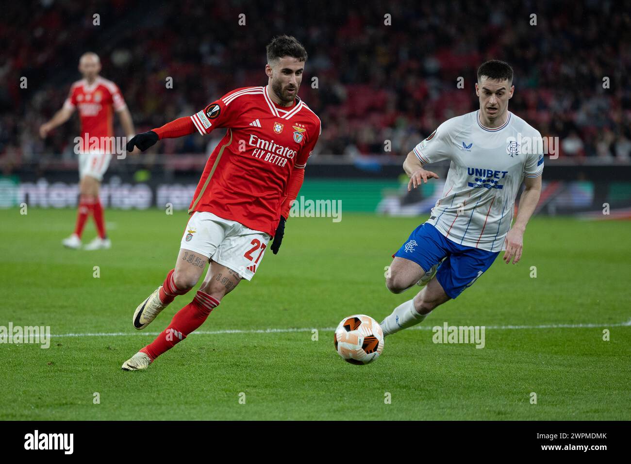 March 07, 2024. Lisbon, Portugal. Benfica's forward from Portugal Rafa ...