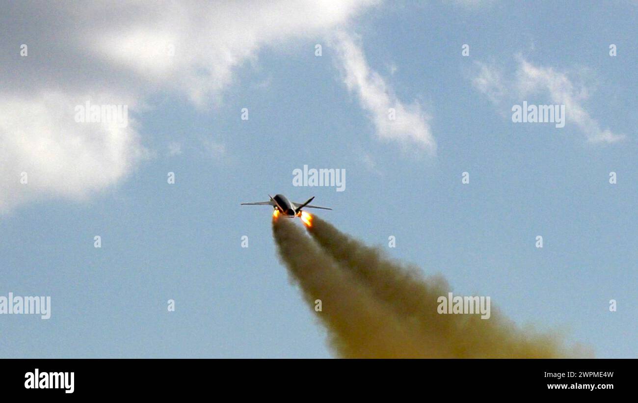 Valparaiso, United States. 27 February, 2024. A U.S. Marine Corps XQ ...