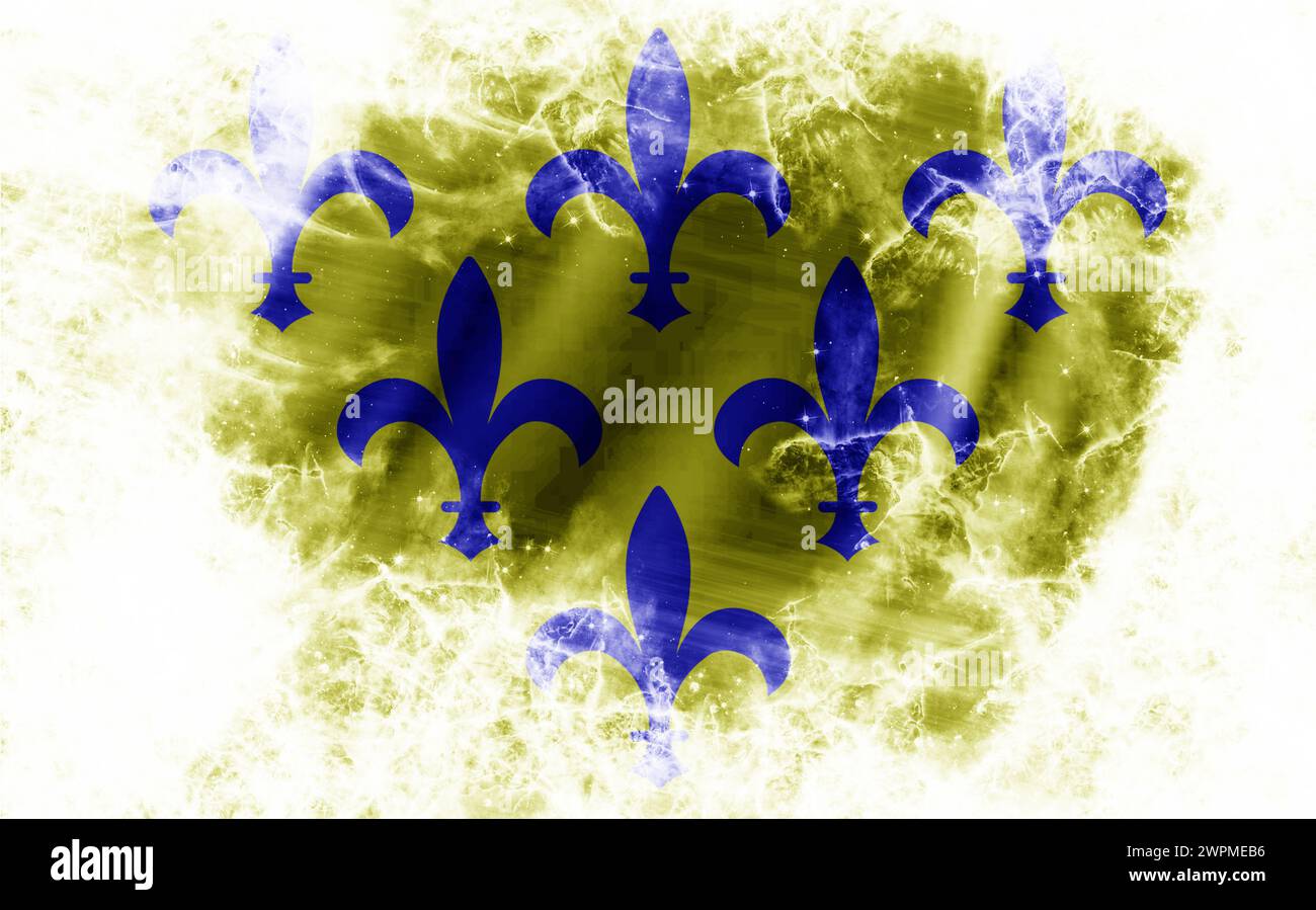 White background with worn flag of the Duchy of Parma Stock Photo - Alamy