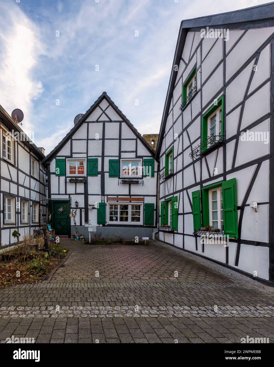 Medieval downtown of Westerhof Stock Photo - Alamy