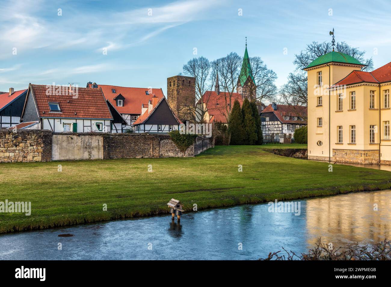 Medieval downtown of Westerhof Stock Photo - Alamy