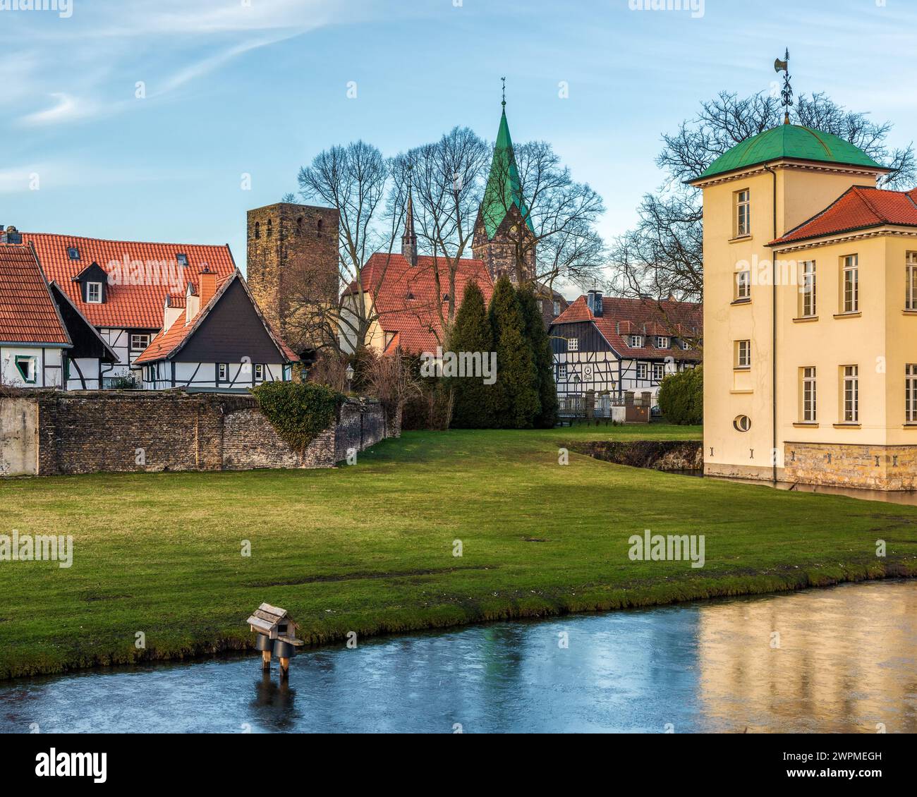 Medieval downtown of Westerhof Stock Photo - Alamy