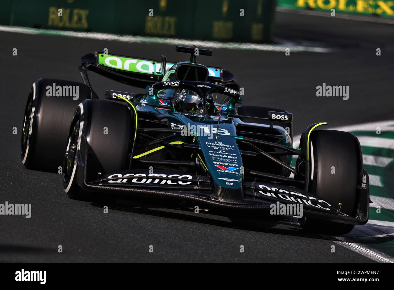 Jeddah, Saudi Arabia. 08th Mar, 2024. Lance Stroll (CDN) Aston Martin ...