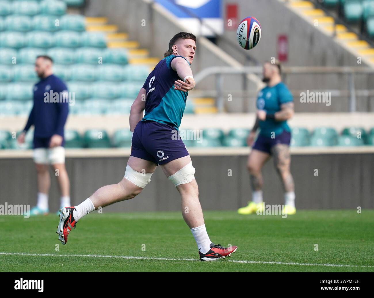 Ireland's Joe McCarthy during a team run at Twickenham Stadium, London ...