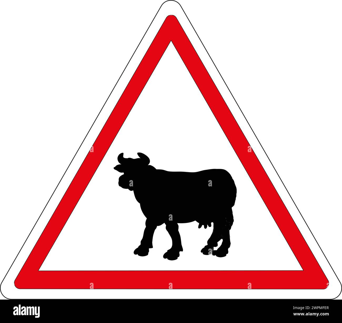 French road sign: passage d'animaux domestiques Stock Photo - Alamy