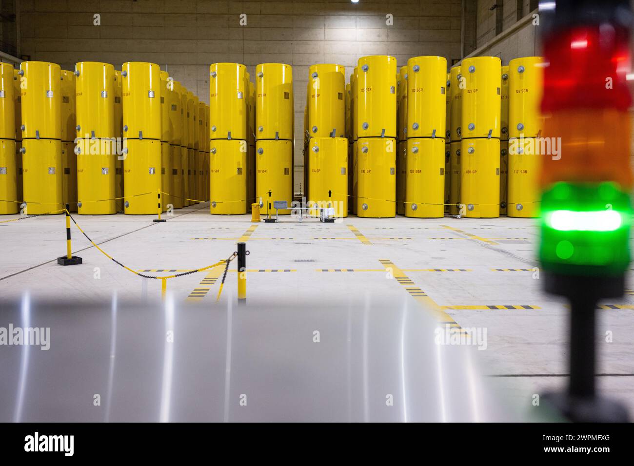 07 March 2024, North Rhine-Westphalia, Ahaus: In the eastern storage ...