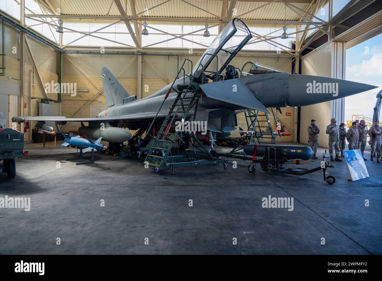 Eurofighter images of the Moron Air Base during the visit of the ...