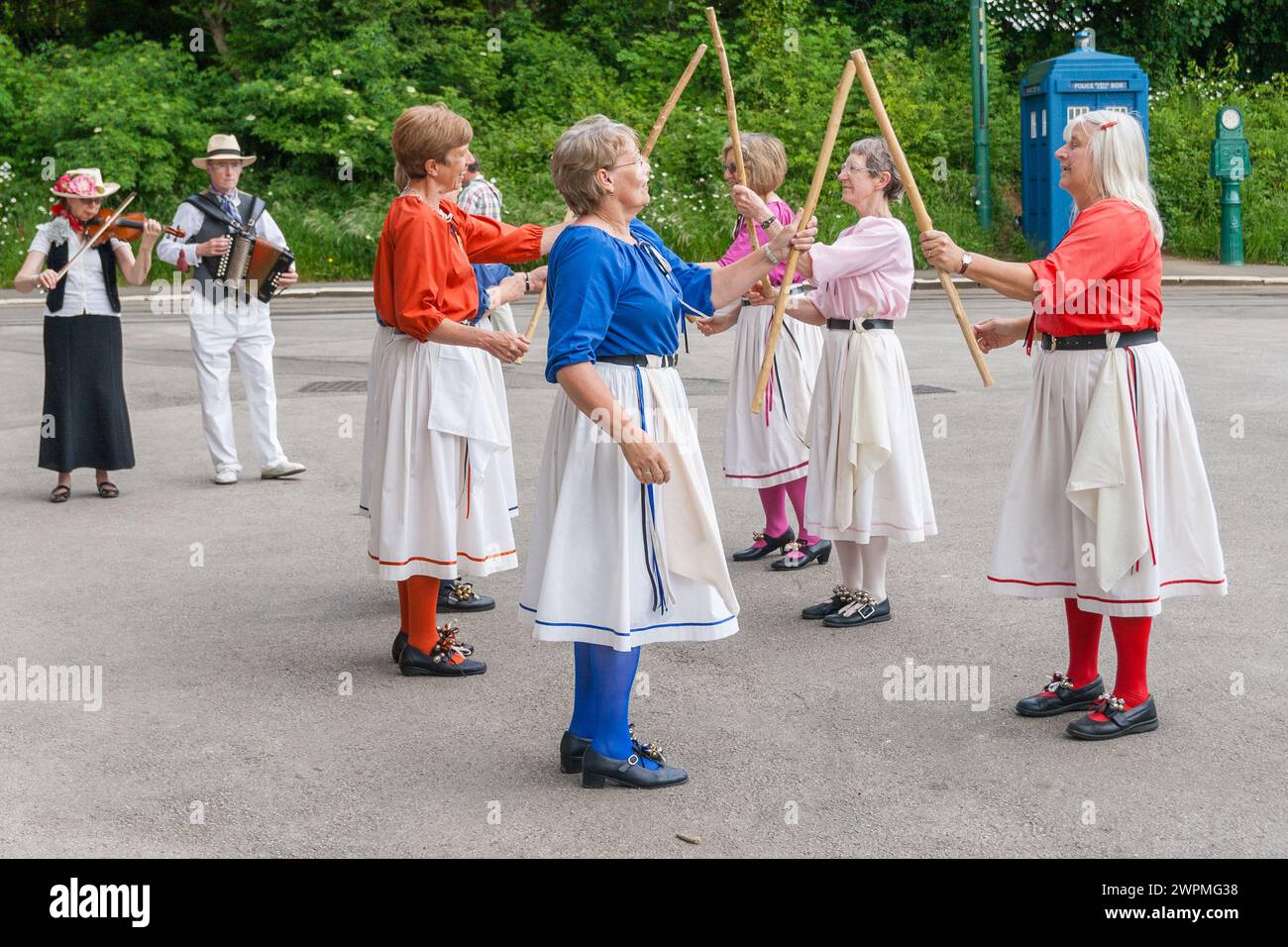 Chip off the Old Morris at Crich Tramway museum Stock Photo - Alamy