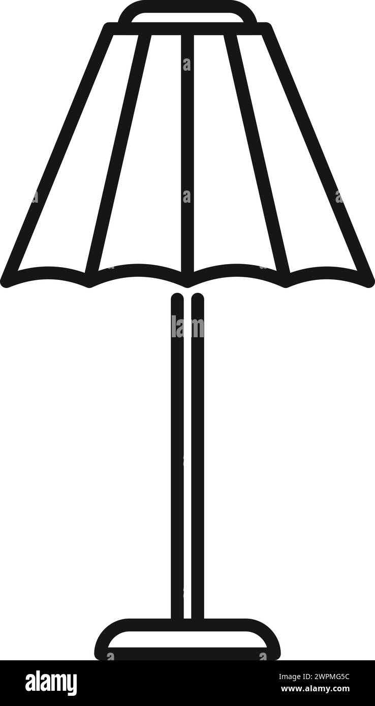 Decorative torcher icon outline vector. Fixture furniture. Led room ...