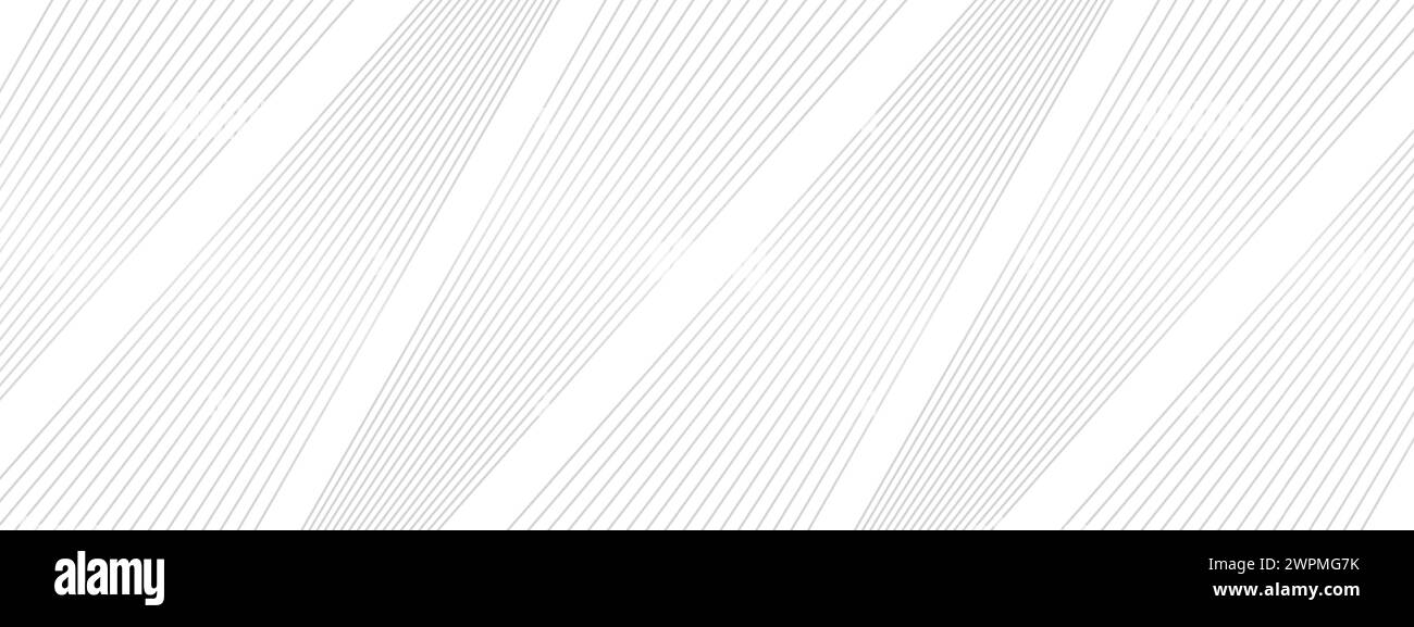 Abstract waving black circles lines technology white background ...