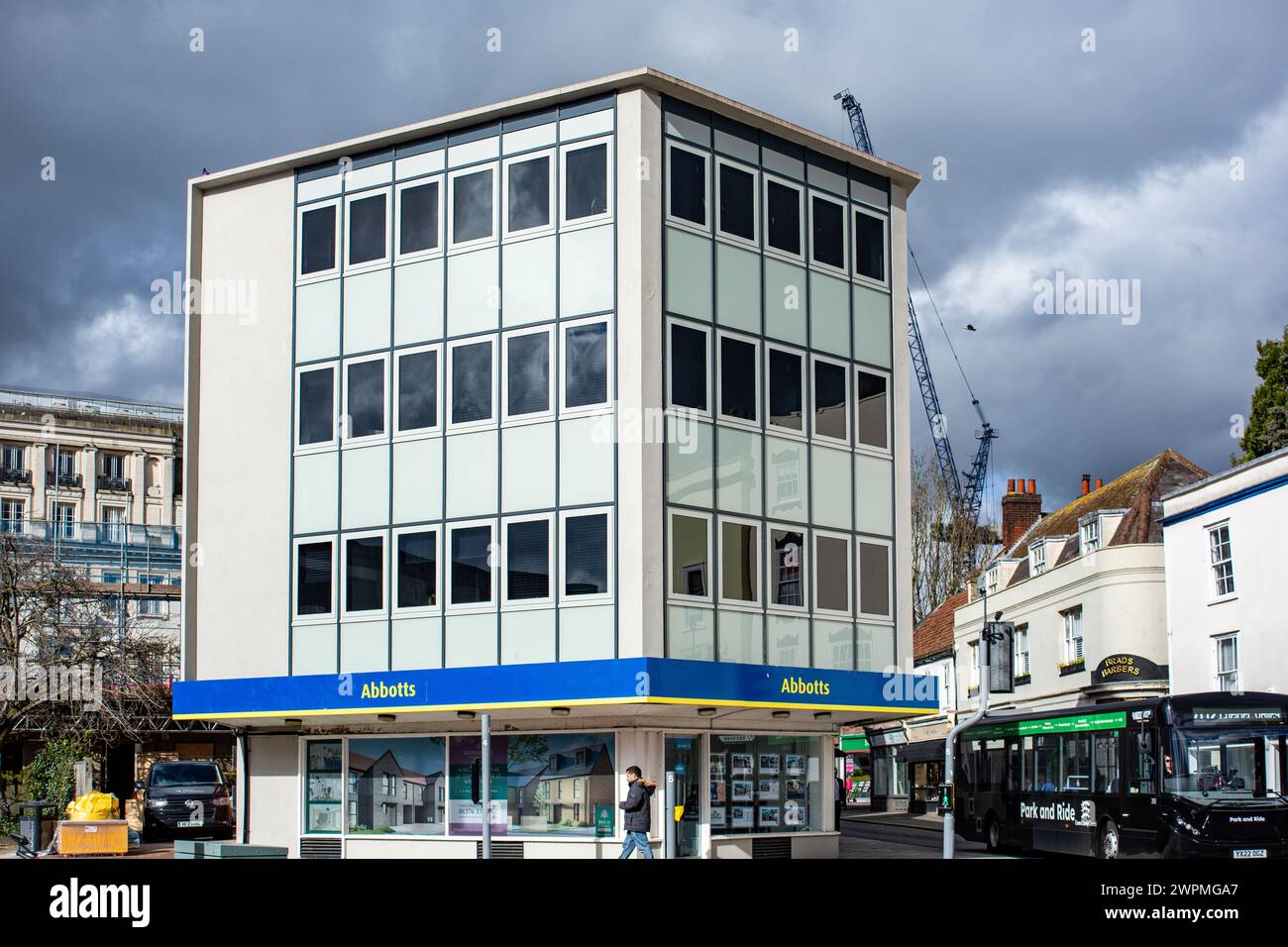 Refurbished 1960's office building in Chelmsford city centre Stock ...